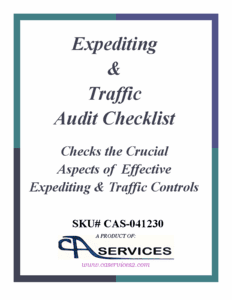Construction Project Expediting and Traffic Audit Checklist - casbuy.com